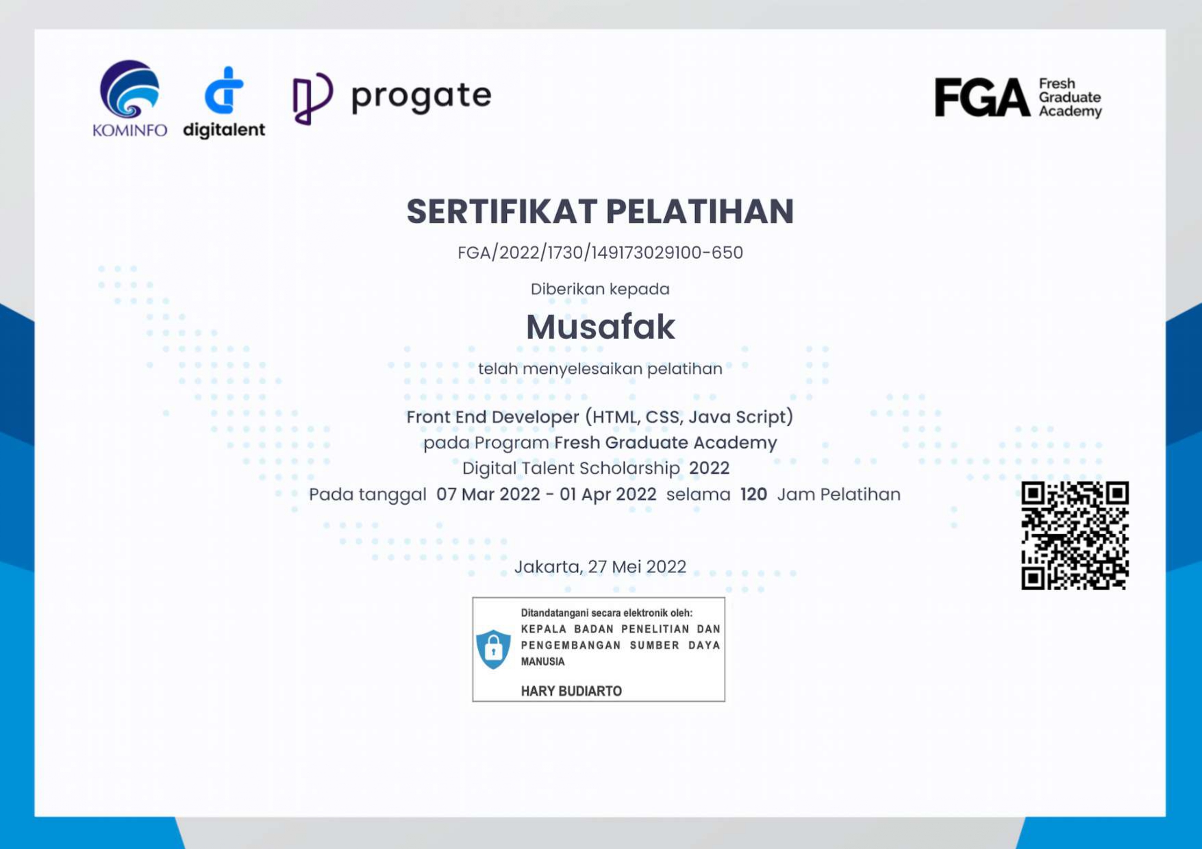 Portofolio | Musafak Portofolio | Musafak